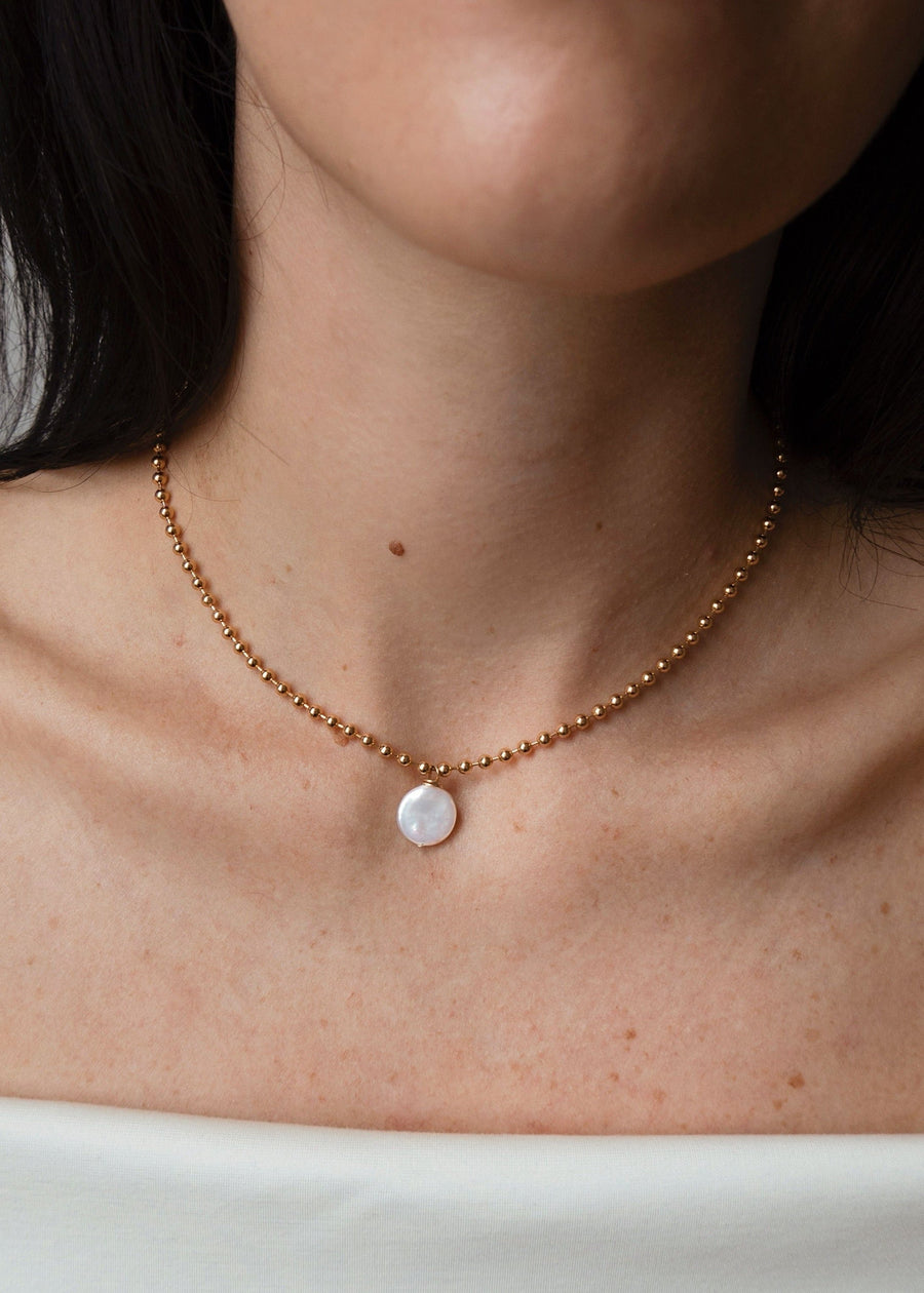 Brookes Necklace - | Adorn Pili | Pearl Statement Jewelry